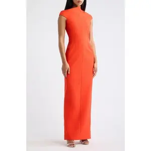 Solace London Arion One-shoulder Cap Sleeve Gown