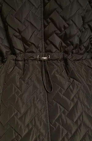 Cole Haan Signature Quilted Stand Collar Jacket - Olive