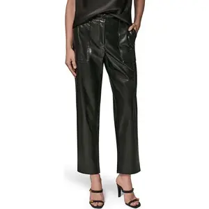 Donna Karan New York Faux Leather Patch Pocket Pants