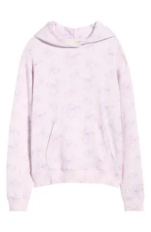 LoveShackFancy Ditsy Floral Hoodie - Iced Mauve