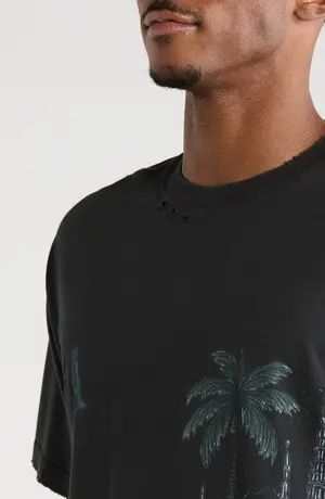 HONOR THE GIFT All Over Los Angeles Cotton Graphic T-shirt