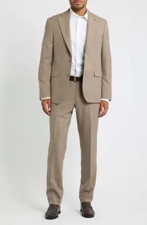 JACK VICTOR Mason Wool & Cashmere Suit - Tan