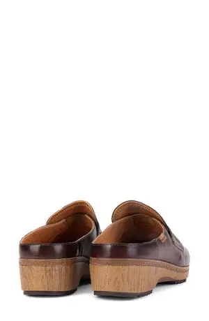 Pikolinos Granada Leather Clog - Caoba