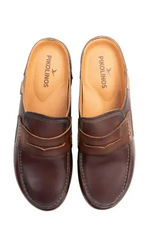 Pikolinos Granada Leather Clog - Caoba
