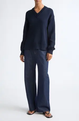 Helmut Lang Cotton V-neck Sweater