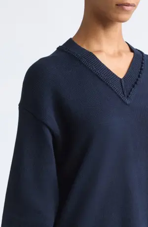 Helmut Lang Cotton V-neck Sweater