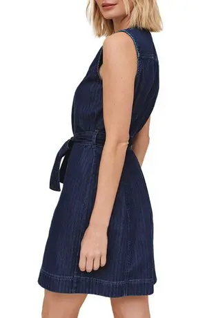 Bella Dahl Seamed Sleeveless Denim Minidress