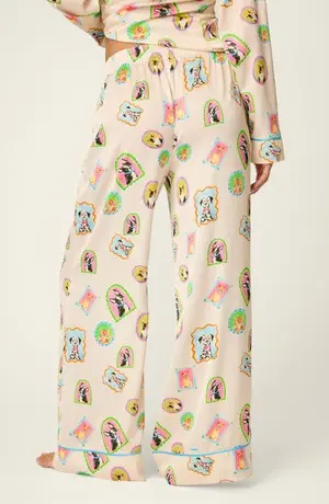 PJ Salvage Picture Purfect Wide Leg Pajama Pants