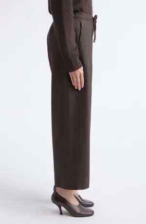 Max Mara Floria Stretch Virgin Wool Crop Pants