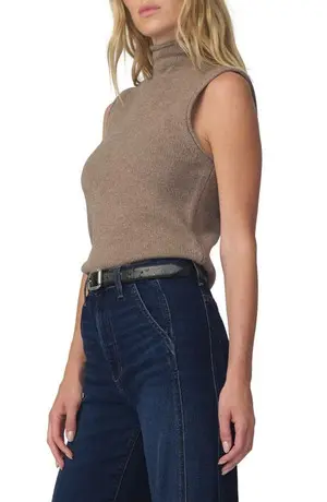 Joe's Jeans Stevie Sleeveless Wool & Yak Hair Sweater - Mink