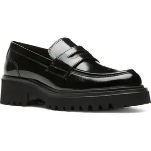 La Canadienne Karmic City Dry™ Waterproof Penny Loafer - Black Crushed