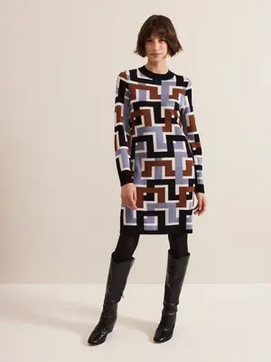 PHASE EIGHT Brianna Crew Neck Knitted Dress