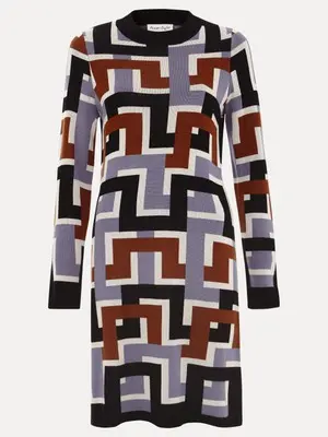 PHASE EIGHT Brianna Crew Neck Knitted Dress