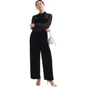 PHASE EIGHT Magie Velvet Tie Neck Jumpsuit