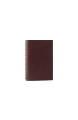 EZRA ARTHUR Leather Notebook - Malbec