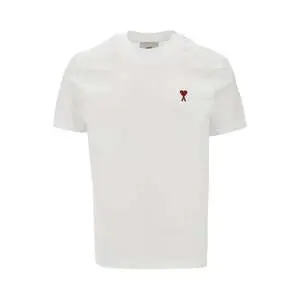 AMI Paris De Coeur Embroidery T-hirt - White