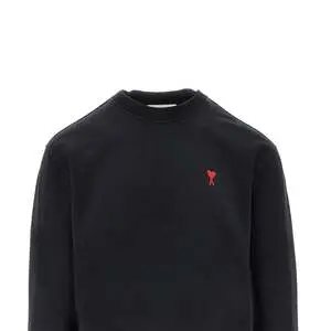 AMI Paris De Coeur Embroidery Crewneck Sweatshirt