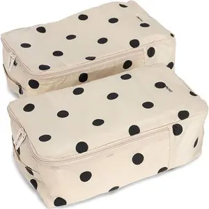 CALPAK Compakt Set Of 2 Shoe Bags - Polka Dot
