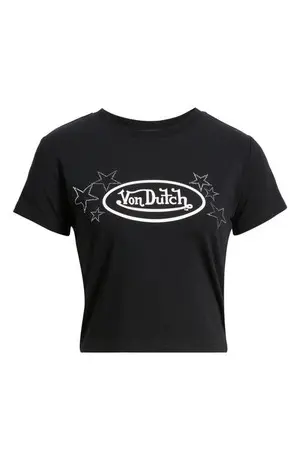 VON DUTCH Logo Graphic Baby Tee