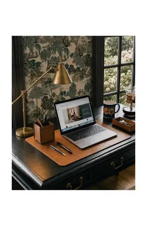 KORCHMAR Carter Leather Desk Pad - Tan
