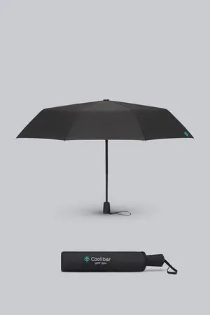 Coolibar Cabana Sanya Compact Umbrella - Black