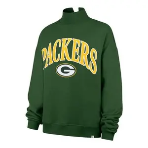 '47 Bay Packers Oversized Vantage Mock Neck Sweatshirt