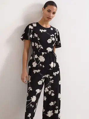 PHASE EIGHT Petite Jolie Cropped Wide-leg Jumpsuit
