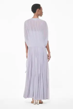 LEEM Pleated Marked Waist Dress