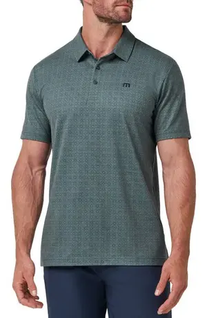 Travis Mathew Featherweight Trophy Performance Polo - Balsam Green