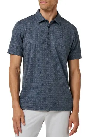Travis Mathew Featherweight Trophy Performance Polo - Total Eclipse