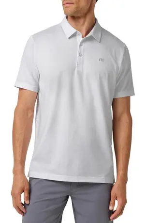 Travis Mathew Featherweight Trophy Performance Polo - White