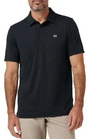 Travis Mathew Heater Performance Jersey Polo - Black