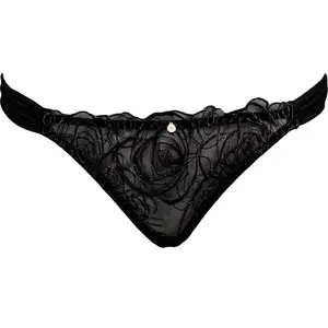HOUSE OF SILK Lucy Lace Thong - Black