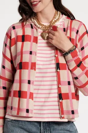 FRANCES VALENTINE Darling Cardigan Lollipop