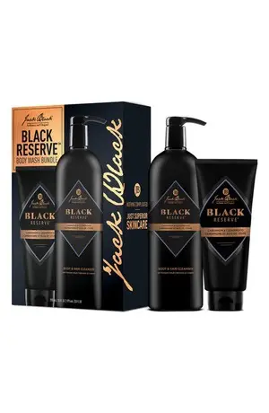 Jack Black Black Reserve Body & Hair Cleansers Bundle Set $76 Value