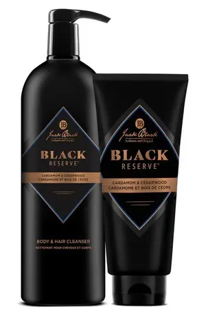 Jack Black Black Reserve Body & Hair Cleansers Bundle Set $76 Value