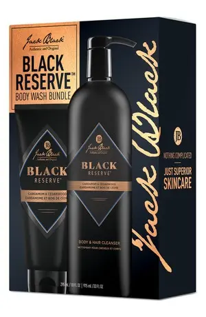 Jack Black Black Reserve Body & Hair Cleansers Bundle Set $76 Value