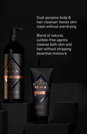 Jack Black Black Reserve Body & Hair Cleansers Bundle Set $76 Value