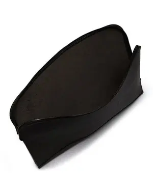 KORCHMAR Grant Zippered Leather Envelope - Black