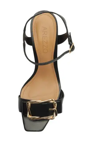 AREZZO Florence Ankle Strap Stiletto Sandal - Black