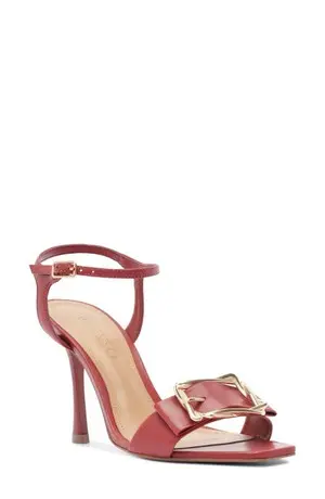AREZZO Florence Ankle Strap Stiletto Sandal Passion Red