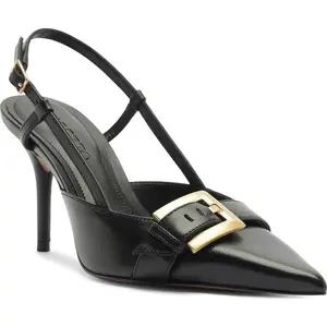 AREZZO Kenny Slingback Pointed Toe Pump - Black