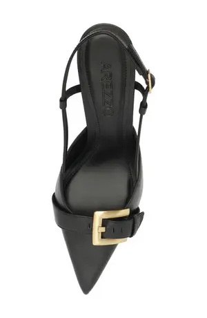 AREZZO Kenny Slingback Pointed Toe Pump - Black