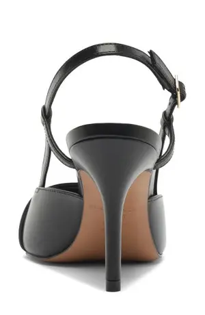 AREZZO Kenny Slingback Pointed Toe Pump - Black