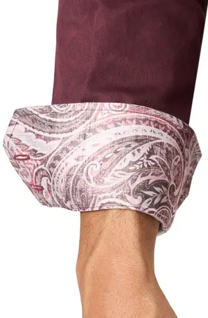 Robert Graham Dimella Tailored Jacquard Shirt - Burgundy