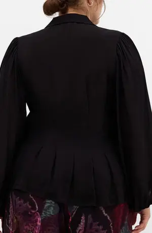 City Chic Piper Puff Shoulder Shirt