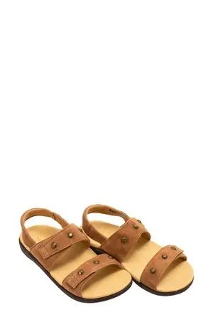 REVITALIGN Terra Leather Sandal Bison
