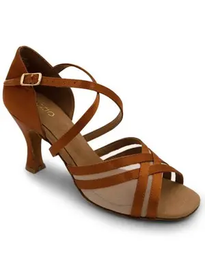 CAPEZIO Paola 2.5 Inch Ballroom Shoe - Open Brown