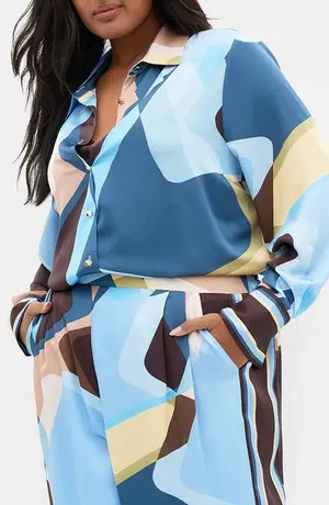 City Chic Amaya Print Shirt