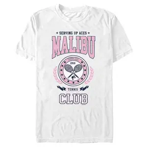 BARBIE Malibu Tennis Club Short Sleeve Graphic T-shirt - White